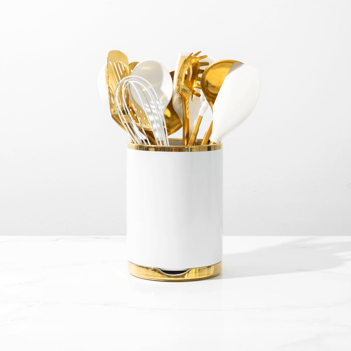 White and Vintage Gold Kitchen Bundle